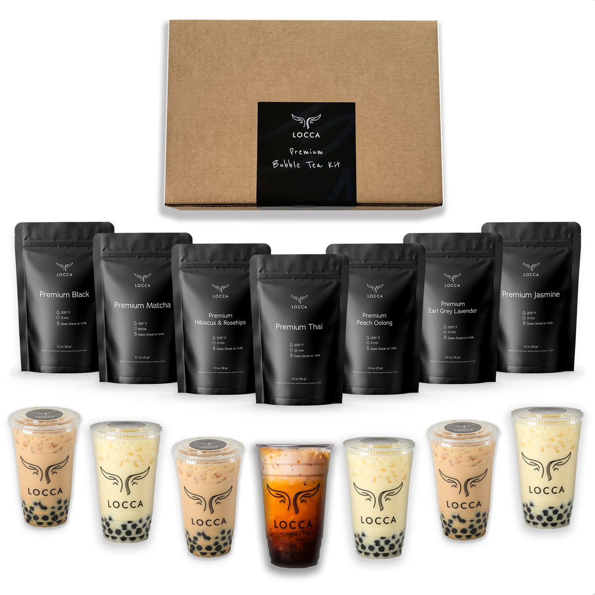 Ultimate Locca Boba Tea Kit, 56+ Drinks Best Bubble Tea Kit